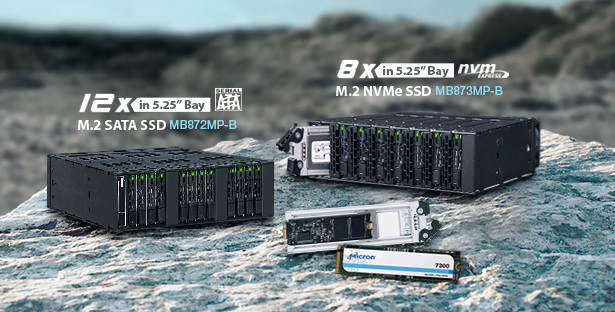 ICY DOCK SAS/SATA/NVMe Wechselrahmen für den 5,25" Einbauschacht